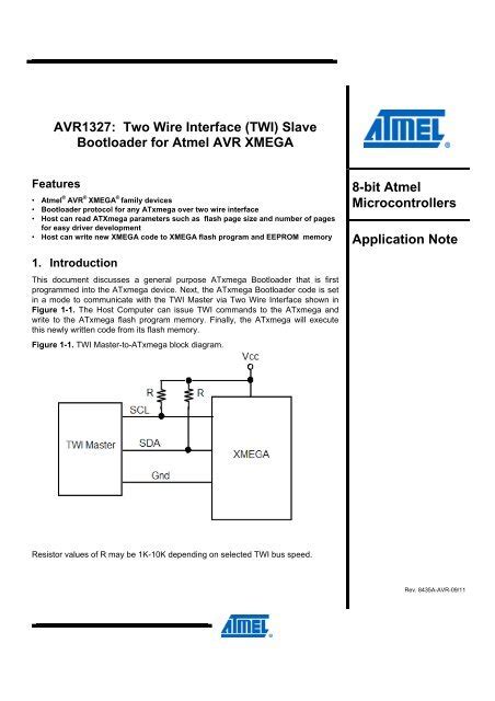 Avr1327 Two Wire Interface Twi Slave Atmel Corporation