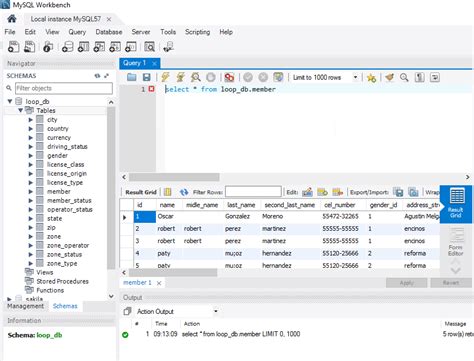Zen Consulting Mysql Workbrench