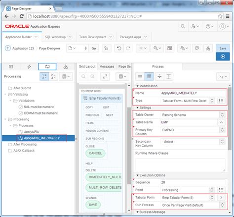 oracle apex tabular form tutorial with examples