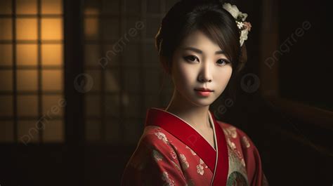 어두운 방에서 일본 기모노를 입은 아름다운 아시아 여성 아칸베 여성 20대 고화질 사진 사진 머리카락 배경 일러스트 및 사진 무료 다운로드 Pngtree