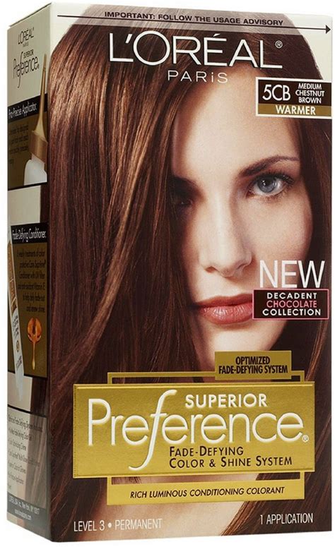 L Oreal Superior Preference Color Chart
