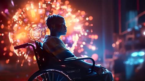 Premium Ai Image Disabled Person In A Wheelchair Ai Generate