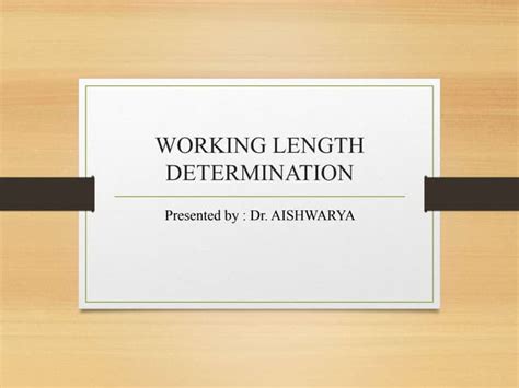 Electronic Apex Locator Eal Pptx