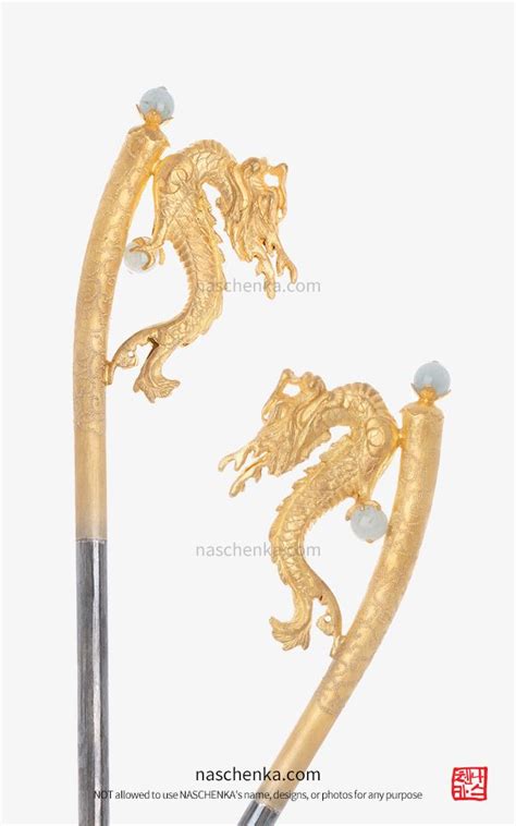 대한민국 하이엔드 조선 왕실 전통장신구 비녀 뒤꽂이 용 비녀 금 비녀 궁중 비녀 전통 비녀 용의 자태 나스첸카 Binyeo 비녀 머리장식 악세사리