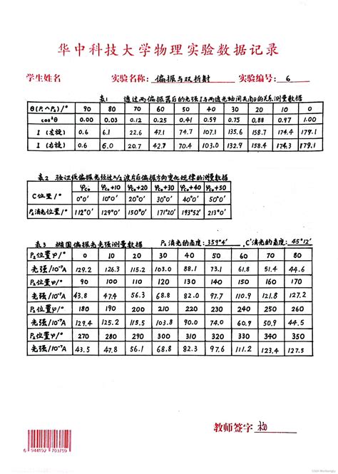 物理实验报告（二） 偏振与双折射 csdn博客