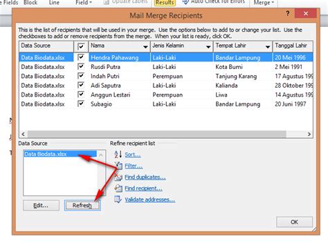 Cara Membuat Mail Merge Di Word Menggunakan Sumber Data Dari Excel Lebih Praktis Pintar
