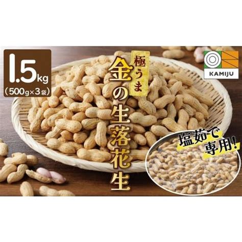 ふるさと納税 豆類 落花生 愛知県 碧南市 2025年発送 事前予約 やみつき極うま “金の生落花生” 15kg500g×3袋 生