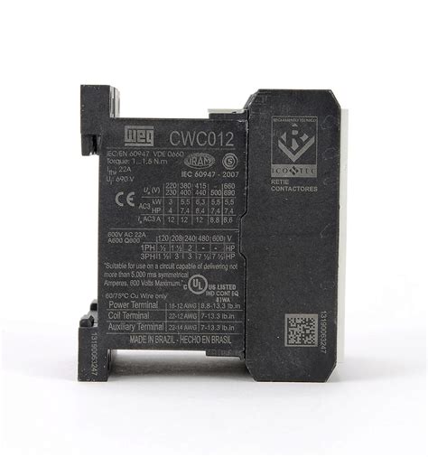 IEC Miniature Contactor A VAC Hz Coil Voltage PN CWC V AutomationDirect