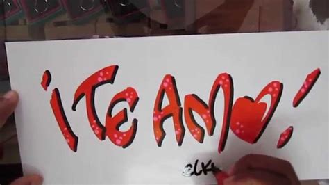 Letra Timoteo Te Amo Caligrafia