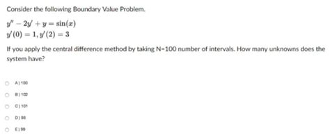 Solved Consider The Following Boundary Value Problem Y Chegg