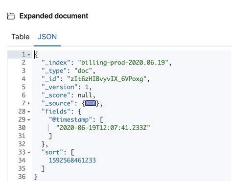 discover is not showing line numbers in json anymore · issue 69614