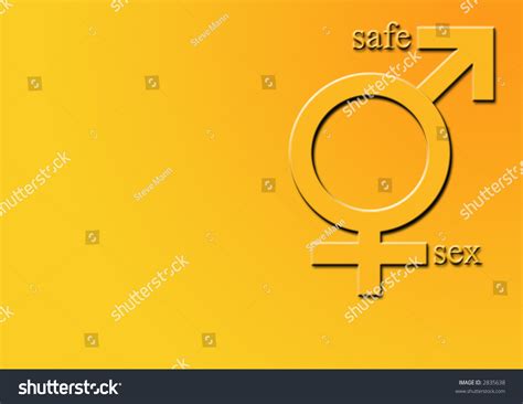 Sex Symbol 6 Of 7 Male Female And Safe Sex Text Stock Photo 2835638 Shutterstock