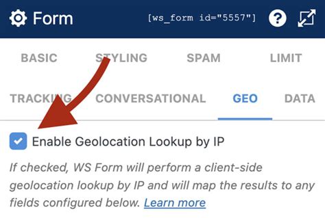 Geolocation Lookup By Ip Ws Form