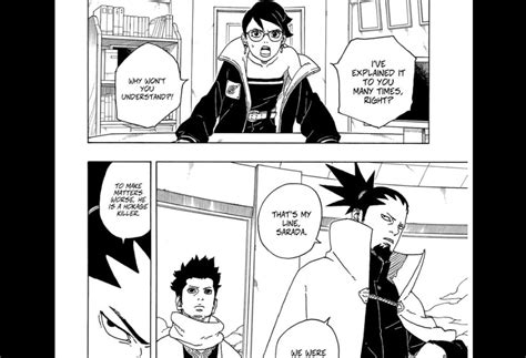 Manga Boruto Chapter 81 Two Blue Vortex Chapter 1 Tingkah Sarada