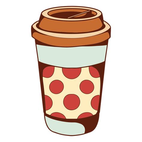 Gepunktete Kaffeetasse Png Und Svg Design Für T Shirts