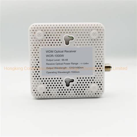 Ftth Optical Receiver Catv Agc Mini Node Rf Optical Mini Receiver Integrated With Wdm Catv