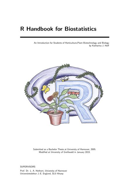 Pdf R Handbook For Biostatistics An Introduction For Students Of