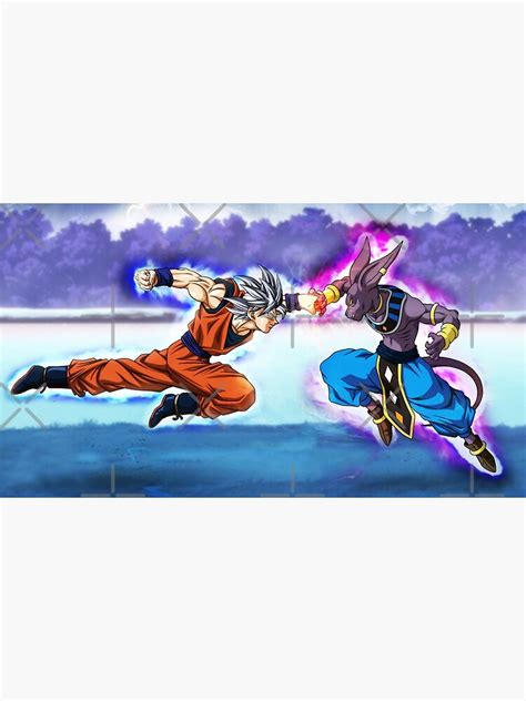 Goku Ultra Instinct Vs Beerus Poster For Sale By Artcreative110