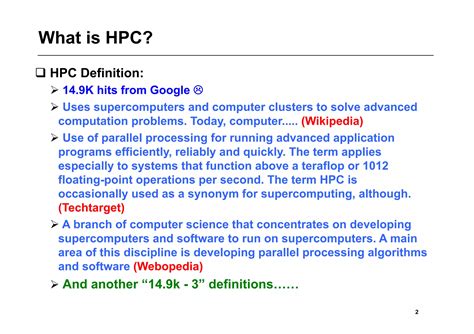 High Performance Computing Building Blocks Production And Perspective Pdf Computing