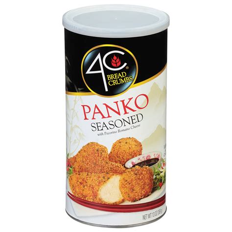 4c Japanese Style Panko Bread Crumbs Seasoned 13 Oz Canister 13