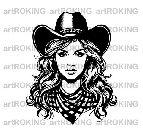 Cowgirl Svg Cowgirl Shirt Cowgirl Vector Cowgirl Printable Etsy