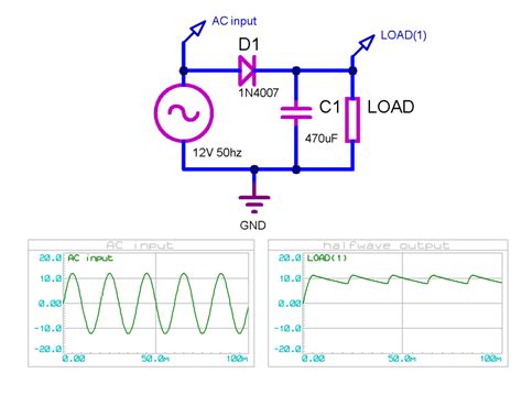 Half Wave Rectifiers Circuit Feed Electrical And Electronics Engineering