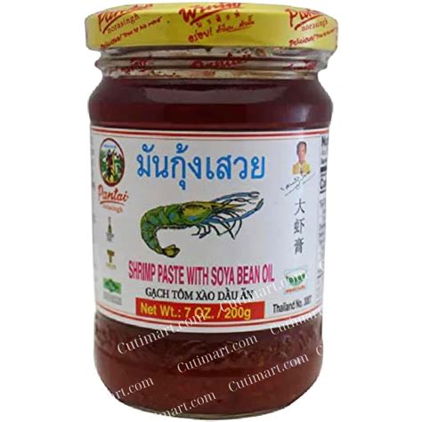 Pantai Shrimp Paste With Soya Bean Oil Gạch Tôm Xào Dầu Ăn 7 Oz