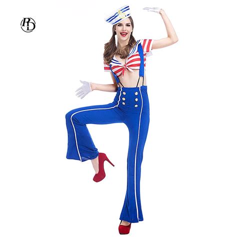 Halloween Women Sailor Costume Navy Cosplay Party Show Dance Performance Sexy Dress Adult Girl