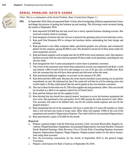 Solved 112 Chapter 2 Processing Accounting Information