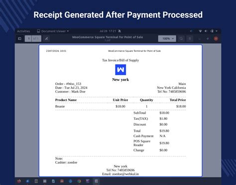 WooCommerce POS Square Terminal Card Payment Processor WebKul