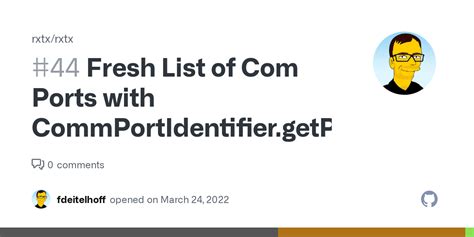 Fresh List Of Com Ports With Commportidentifiergetportidentifiers
