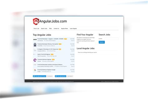Job Board For Angular Developer Angularjobs Jobboard Finder