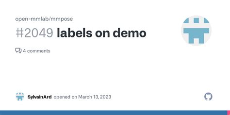 Labels On Demo Issue Open Mmlab Mmpose GitHub