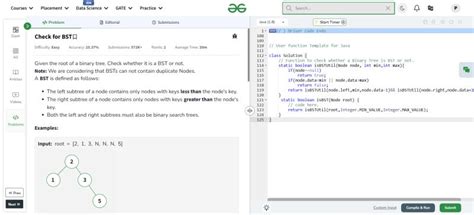 Gfg160 Geekstreak2025 Binarytree Bst Problemsolving Codingjourney Peddireddy Varsha