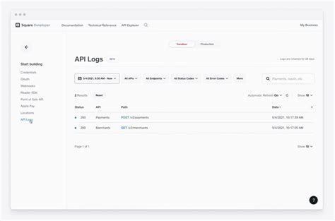 View The Api Logs View The Api Logs