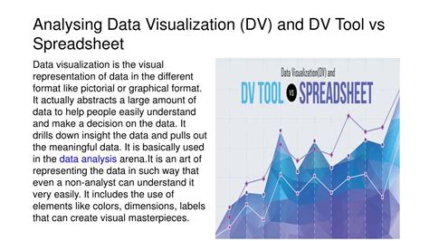 Ppt Analysing Data Visualization Dv And Dv Tool Vs Spreadsheet Powerpoint Presentation Id