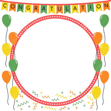 축하 프레임 원형 테두리 원 틀 클립 아트 Png 일러스트 및 벡터 에 대한 무료 다운로드 Pngtree