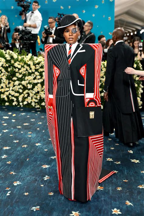 Janelle Monae Met Gala Red Carpet Style Fashion Thom Bronwe Tom Lorenzo Site Tom