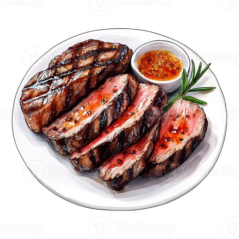 Une Assiette De Steak 59950800 Png