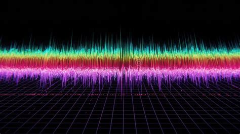 Rainbow Soundwave Visualization Stock Illustration Illustration Of Signage Soundwave 373473855