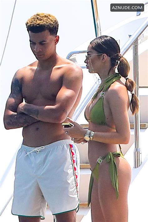 Ruby Mae Sexy With Dele Alli Enjoying The Sun On Their Yacht In Saint