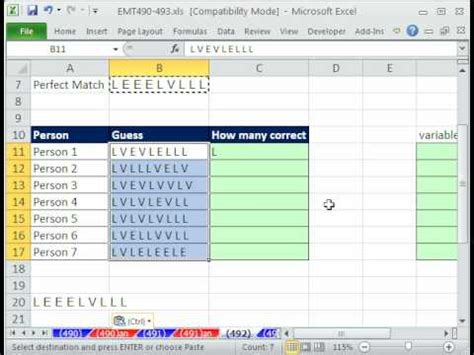 Excel Magic Trick 492 Count Matches In Single Cell YouTube
