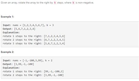 알고리즘leetcode Rotate Arraypython