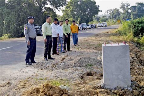 မင်းဘူး စကု မြို့နယ်၌ ခရီးသွားပြည်သူများ ယာဉ်အန္တရာယ်ကင်းစွာ သွားလာနိုင်ရေး လမ်းညွှန်အမှတ်အသား