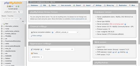 Phpmyadmin Database Tool