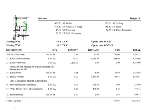 Xactimate Estimate With Sketches Upwork