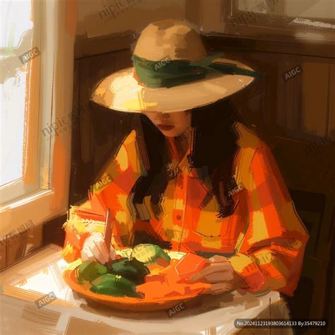 Ai创作图板绘人像 女生插画绘画 板绘少女插画 拿草帽的少女 午后的小女孩插画 水果店女孩儿 惬意下午插画 水果女孩插画 约稿 板绘少女 厚涂少女 氛围感插画 柠檬厚涂 采摘农家少女插画 水果