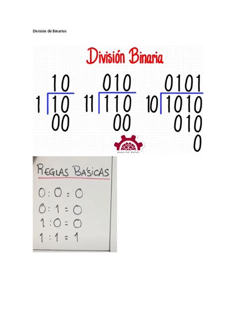 División De Binarios Pdf