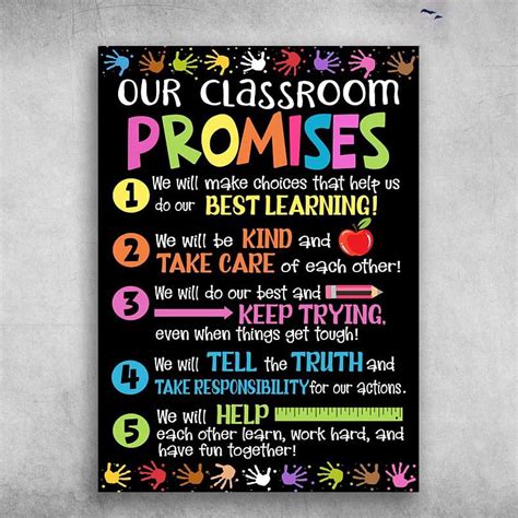 Back To School Our Classroom Promises We Will Make Choices That Help