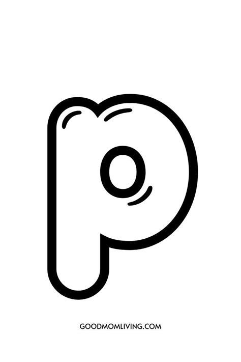 Printable Bubble Letter P Bubble Letters Alphabet Bubble Letters Bubble Letter P Lettering